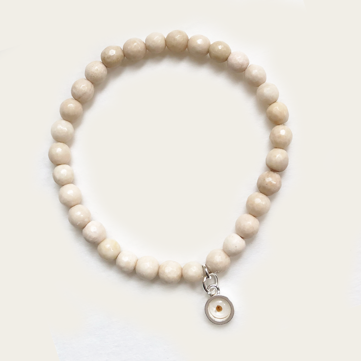 Mustard Seed Miniature Charm Bracelet - Riverstone – Poppy and Jewel